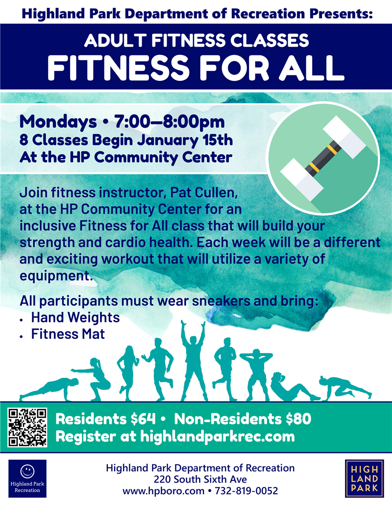 Highland Park Recreation: Fitness Classes - Fitness for All (Winter ...